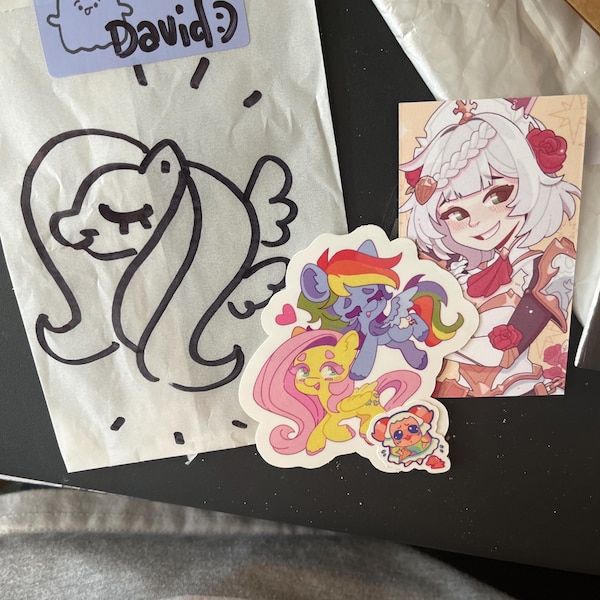 My Little Pony Sticker- Flutterdash/rainbowshy - Etsy