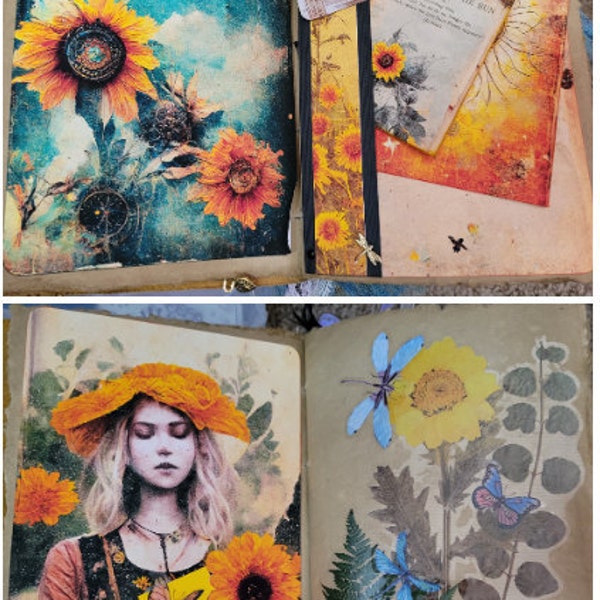 Sun Child Junk Journal Kit, Digital Download, Printable Pages, Ephemera ...