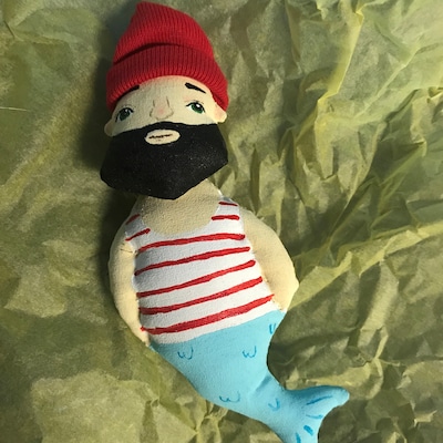 Mini Man Rag Doll, Fabric Bearded Man Doll, Man Beard Doll,handmade ...