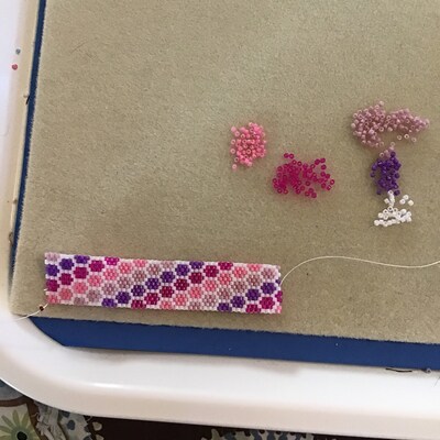 Seed Bead Bracelet Pattern Peyote PDF Pattern Geometric Peyote Pattern ...