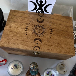 Death Moth Stash Box/death Moth Tarot Card Crystal Box/death | Etsy