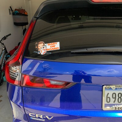 Starwars Baby Vader, Baby on Board Bumper Sticker, Adorable Darth Vader ...