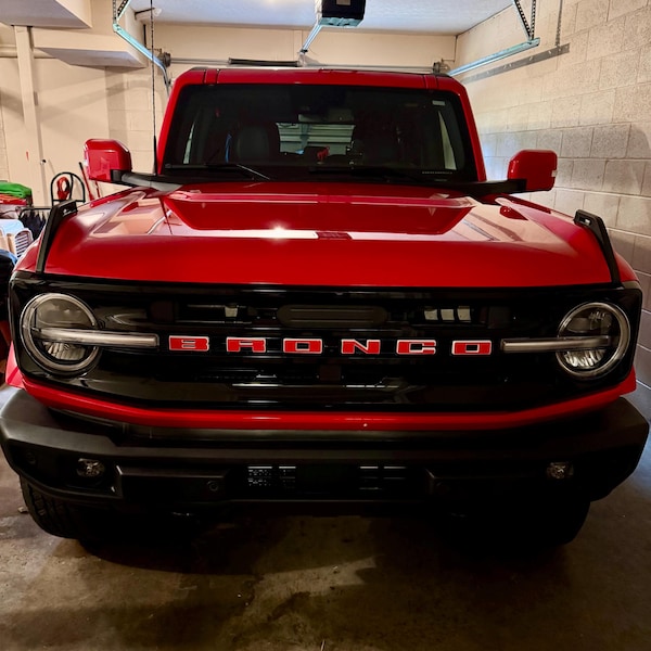 2021-2025 Ford Bronco Grille Letters - Vinyl Decals Graphics Stickers ...