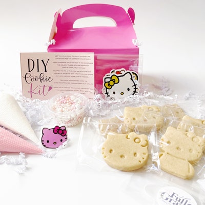 Printable Spring DIY Cookie Kit Instruction Card Purple Piping Bag 3.5 ...