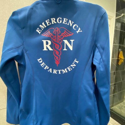 Emergency Nurse Heart Steth Jacket ER Department Nursing - Etsy