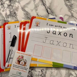 Starter Learning to Write Pack 7 X A4 Laminated Worksheets - Etsy UK