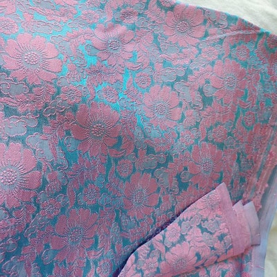 PURE MULBERRY SILK Fabric by the Yard Luxury Silk Floral Silk Natural ...