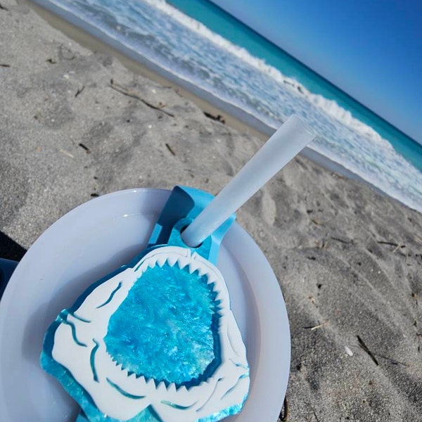 Great White Jaws Stanley Cup Topper, Shark Straw Topper, Shark Gifts ...