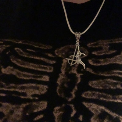 Portrait Pendant Rosary Inverted Cross Pentagram - Etsy