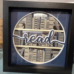 CUSTOMIZABLE 3D Grief Shadow Box Svg for Cricut for - Etsy