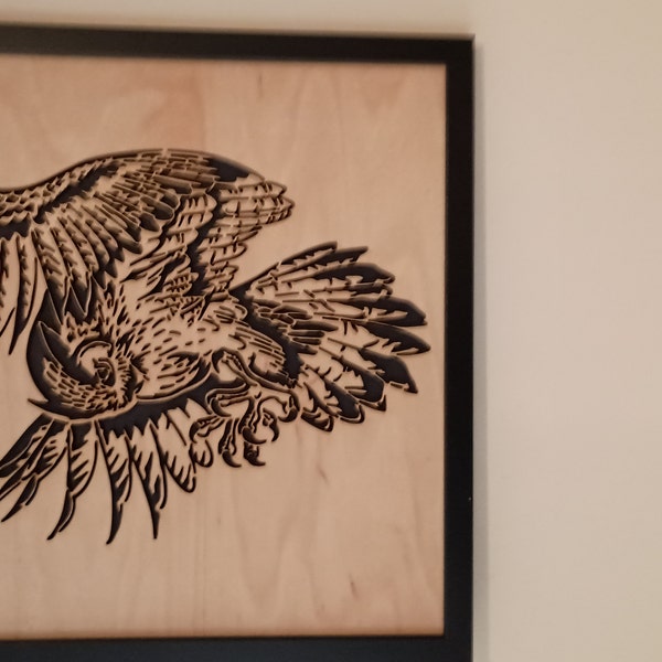066-owl - Scroll Saw Pattern (pdf, Jpg, Dxf, Svg, Eps) - Etsy