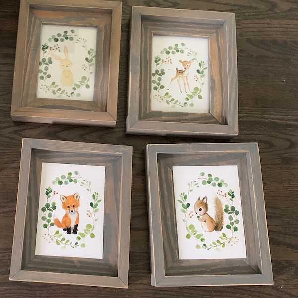 Distressed Farmhouse Stacked Frame, 8x10 Frame, Rustic Picture Frame ...