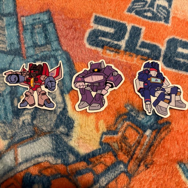 Transformers Silly Stickers - Etsy