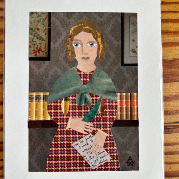BRONTE SISTERS Winter Art Print: Bronte Parsonage Winter Walk, Jane ...