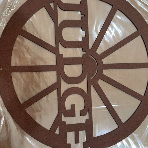 Wagon Wheel Family Name Sign | FREE SHIPPING | Personalized Metal ...