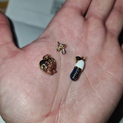 Gold Spring Gate Ring,push Gate Ring, 30x15mm Oval Ring Charm Holder ...