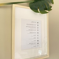 Amen Hebrew Wall Art Print Jewish Prayer Scripture Bible - Etsy Israel
