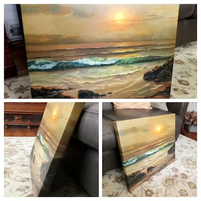 1 Inch Deep Natural Floater Frames Wooden Floating Frames for Canvas ...