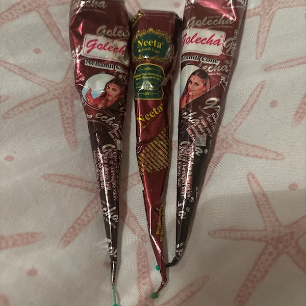 Ships From US! - 12 Colored Natural Henna Herbal Cones Instant ...