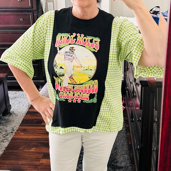 Pink Floyd Upcycled Kantha Tee Doll Baby Oversized Fits a Small to ...