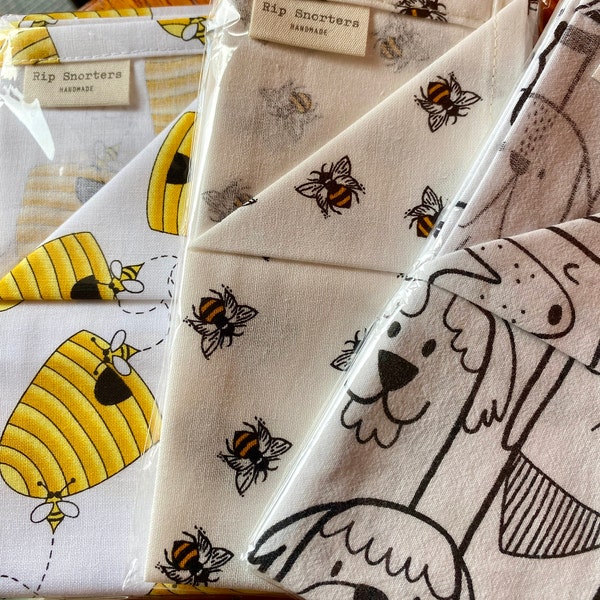 Cats With Books SMALL Handkerchief for Men and Women. Rip Snorter ...