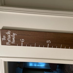 Personalized and Painted/stain Kids Wooden Growth Chart Ruler - Etsy