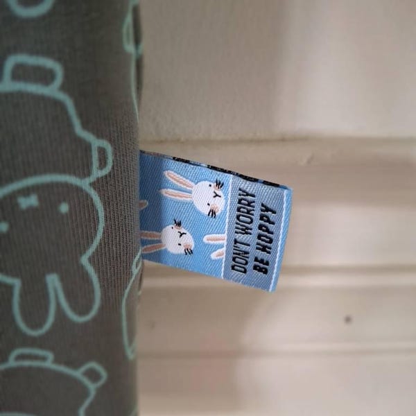 Pack of 5 Woven Fabric Labels RED GINGHAM TOAST "made to Keep You ...