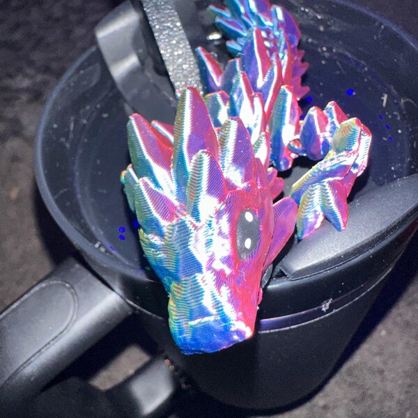 Black Chroma Style Gem Dragon 10mm Stanley Straw Topper 30oz 40oz - Etsy