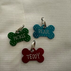 Dog Tag Name Pet ID Tag Double Sided Engraving Personalized Gift ...