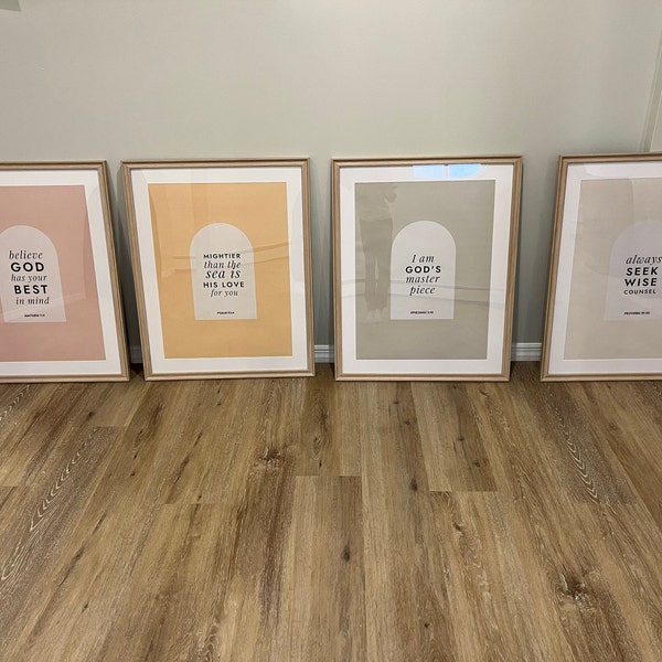 Kids Bible Verse, Scripture Poster Boho Wall Art, Church Sunday School ...