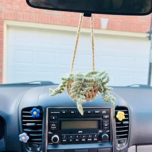 Car Fern Crochet PATTERN by Pamelambie Car Plant - Etsy