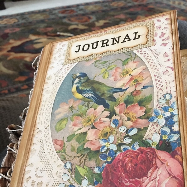 Yellow Journal - Softcover Junk Journal - Handmade Diary - Etsy
