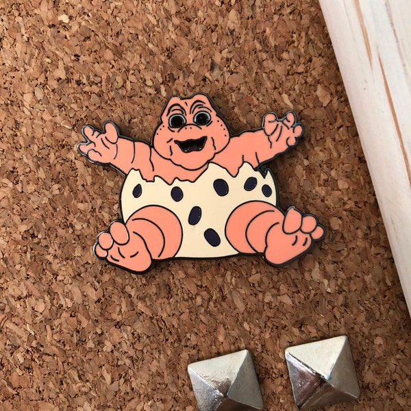 NOT THE MAMA Baby Sinclair Hard Enamel Pin - Etsy