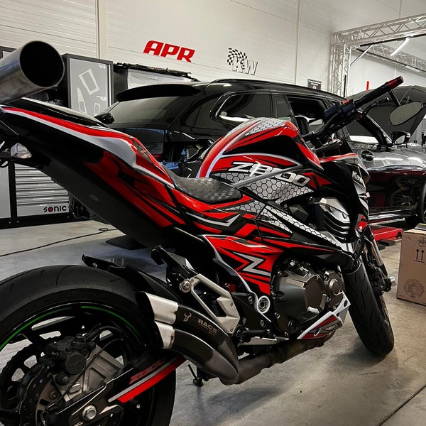 Hexagon Graphic Kit for Z800 2013-2016 Motorcycle Decals Graphics ...