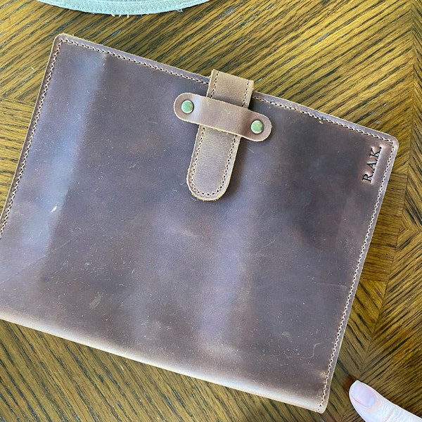 Handmade Leather Sketchbook Cover, Traveler's Leather Artist Sketch Pad ...