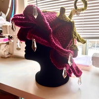 Angler Fish Crochet Hat Costume & Wrist Gauntlets Fantasy - Etsy Canada