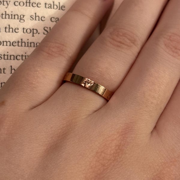 Custom Ring Personalized Ring Your Words Ring Custom Text Ring ...