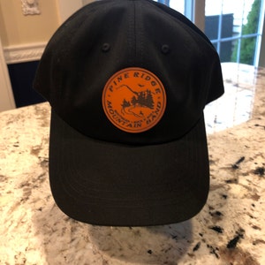 Custom Logo Dad Hats Company Logo Hat Leather Patch Laser - Etsy