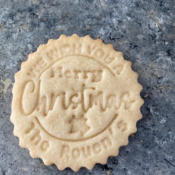 Personalized Christmas Cookie Cutter Stamp Set, Custom Family Name ...