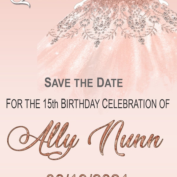 Mis Quince | Quinceanera Court Proposal Message Dama Chamberlain by ...