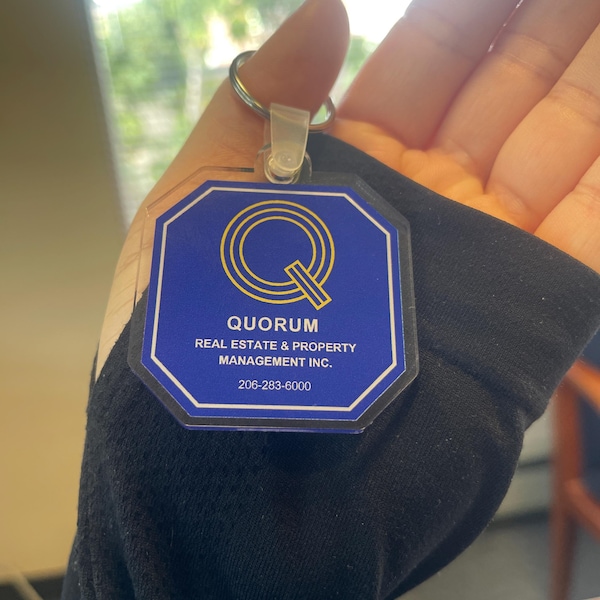 Custom Keychains With Your Logo, Full Color Logo Printed Personalized ...