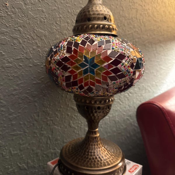 Turkish Mosaic Floor Lamp, 9 Globe Standing Lights, Moroccan Floor Lamp ...