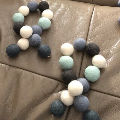 100% Wool Felt Balls With Beads 50 Pcs 1 Inch 23mm Pure - Etsy