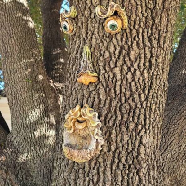 Ole Treemun - Large Concrete Tree Face Christmas Gift Birthday Gift ...