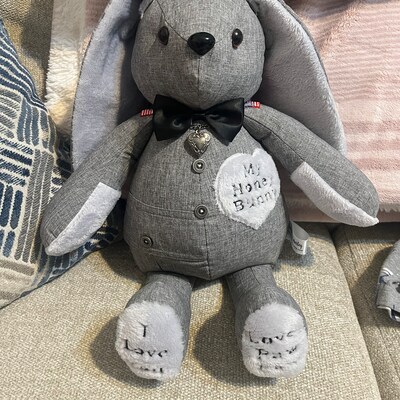 Bunny Memory Bunny Items Made of Loved Ones Clothing Personalized ...