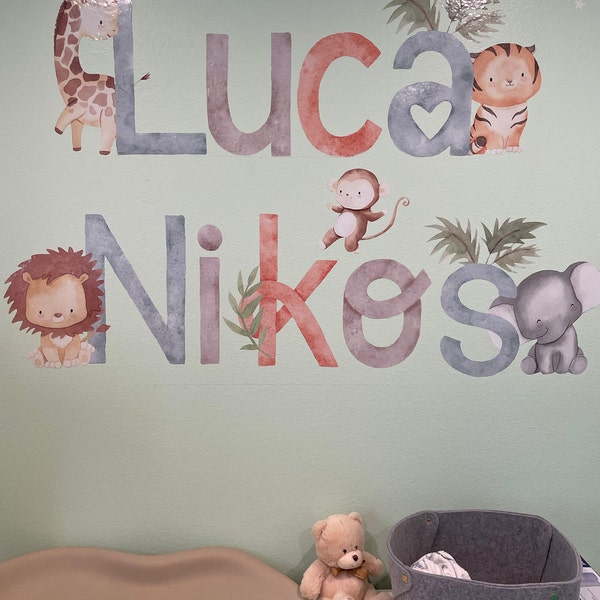 Custom Name Decal for Nursery, Baby Boy- Girl Name Sticker, Kids Name ...