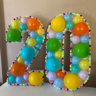 Letter B All Sizes from 1ft to 5ft/mosaic Letters From Balloons/pdf ...