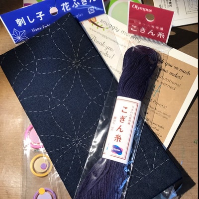 Sashiko Kit Olympus Sashiko Embroidery Pattern, Traditional Japanese ...