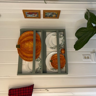 Plate Shelf, Plate Rack, Wall Shelf, Vintage Shelf, Handmade Plate ...