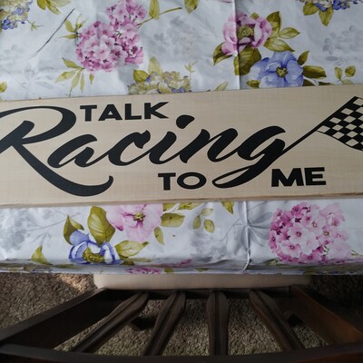 Racing Sign Race Car Fan Sign Dirt Track Racing Sign Father's Day Sign ...